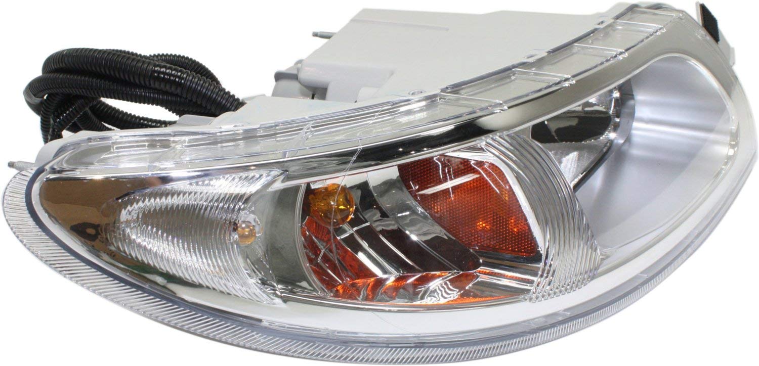 Evan Fischer Headlight Set Compatible with 2002-2016 International 4400LP 4400 Left Driver and Right Passenger Side Halogen With bulb(s)