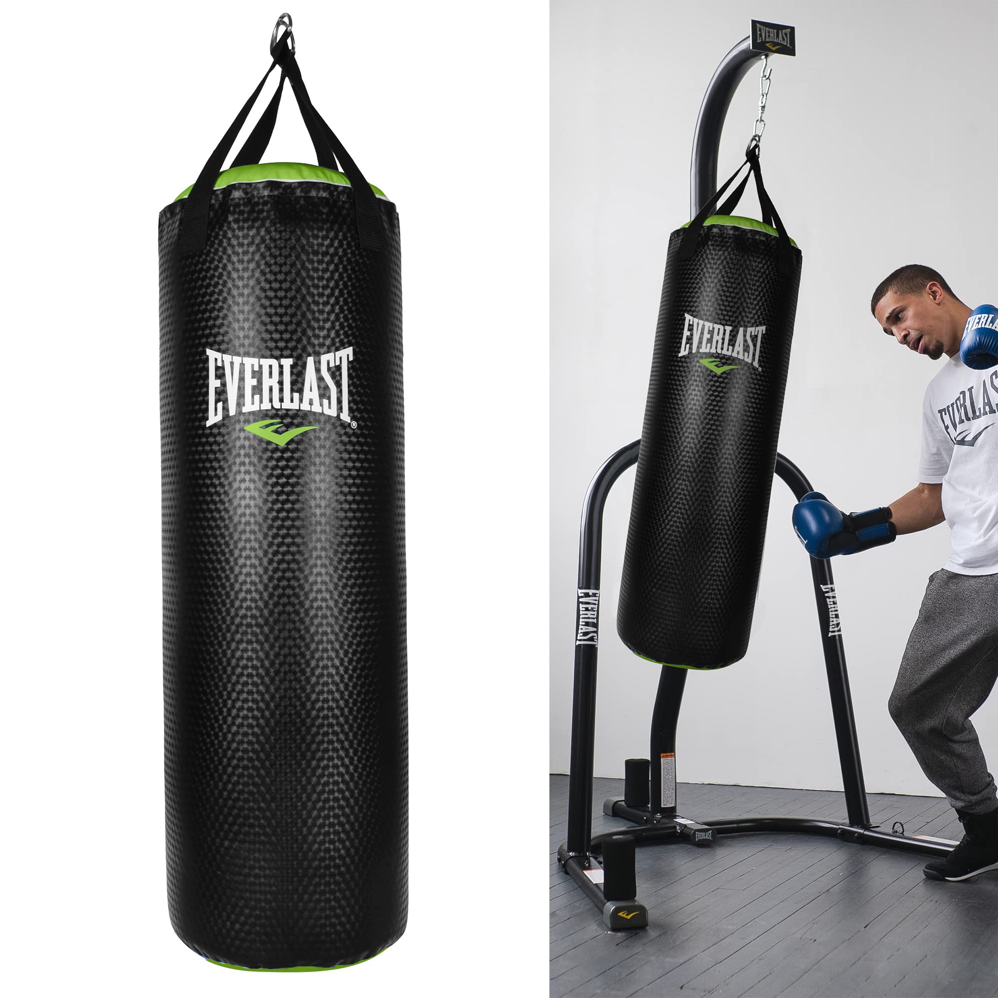 Everlast P00000517 70 Lb Bilingual Everstrike Heavy Bag Black/Green 70 LB