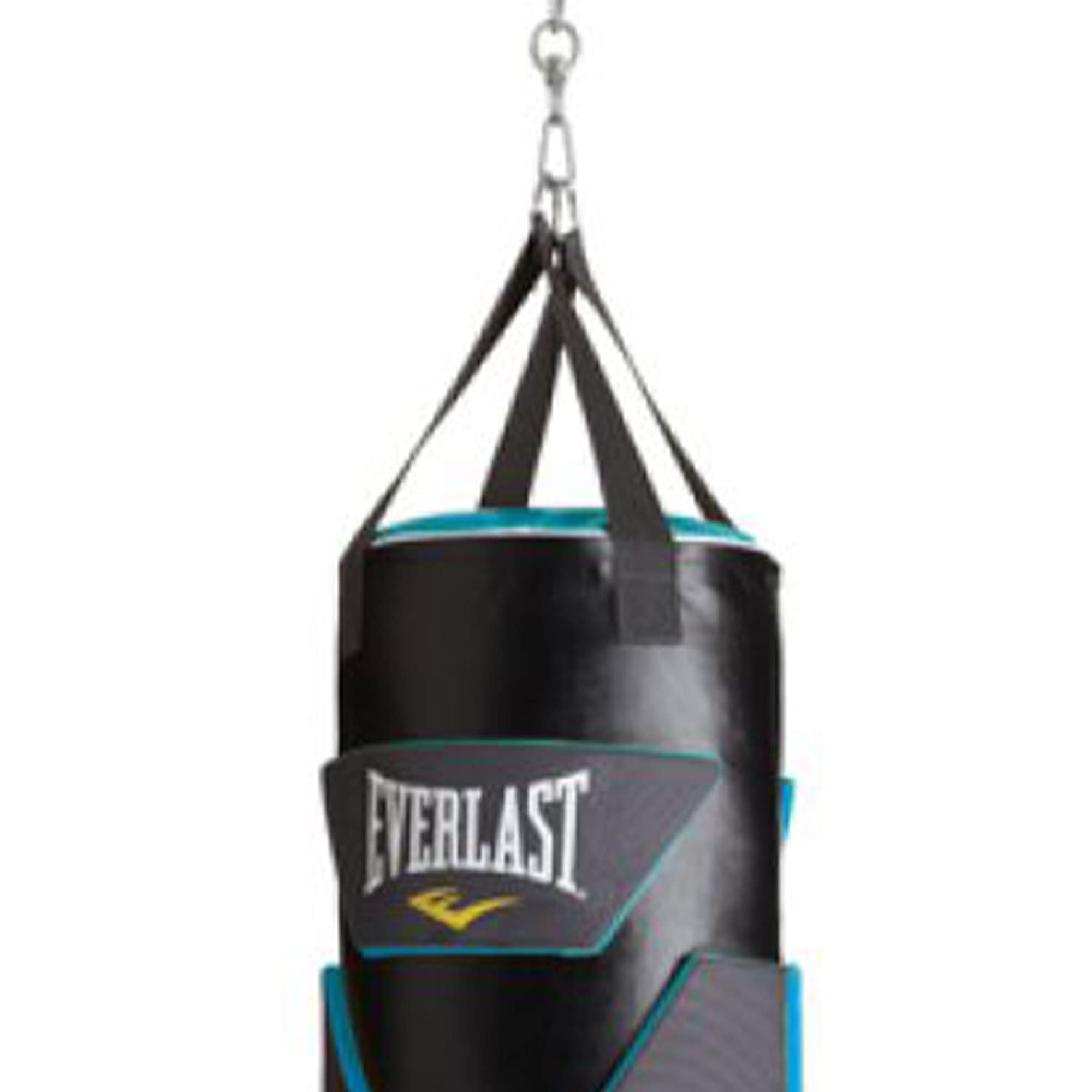 Everlast Powercore 100 Pound C3 Foam EverGel Powershot Boxing MMA Strength Training Hangable Heavy Punching Bag with Double Loop End, Black