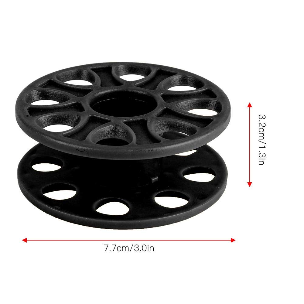 Finger Reel Tauchen Spool, Dive Finger Reel,Diving Spool Lightweight Diving Spool Plastic Diving Compact Finger Spool Reel Diver Underwater Accessory(Black)