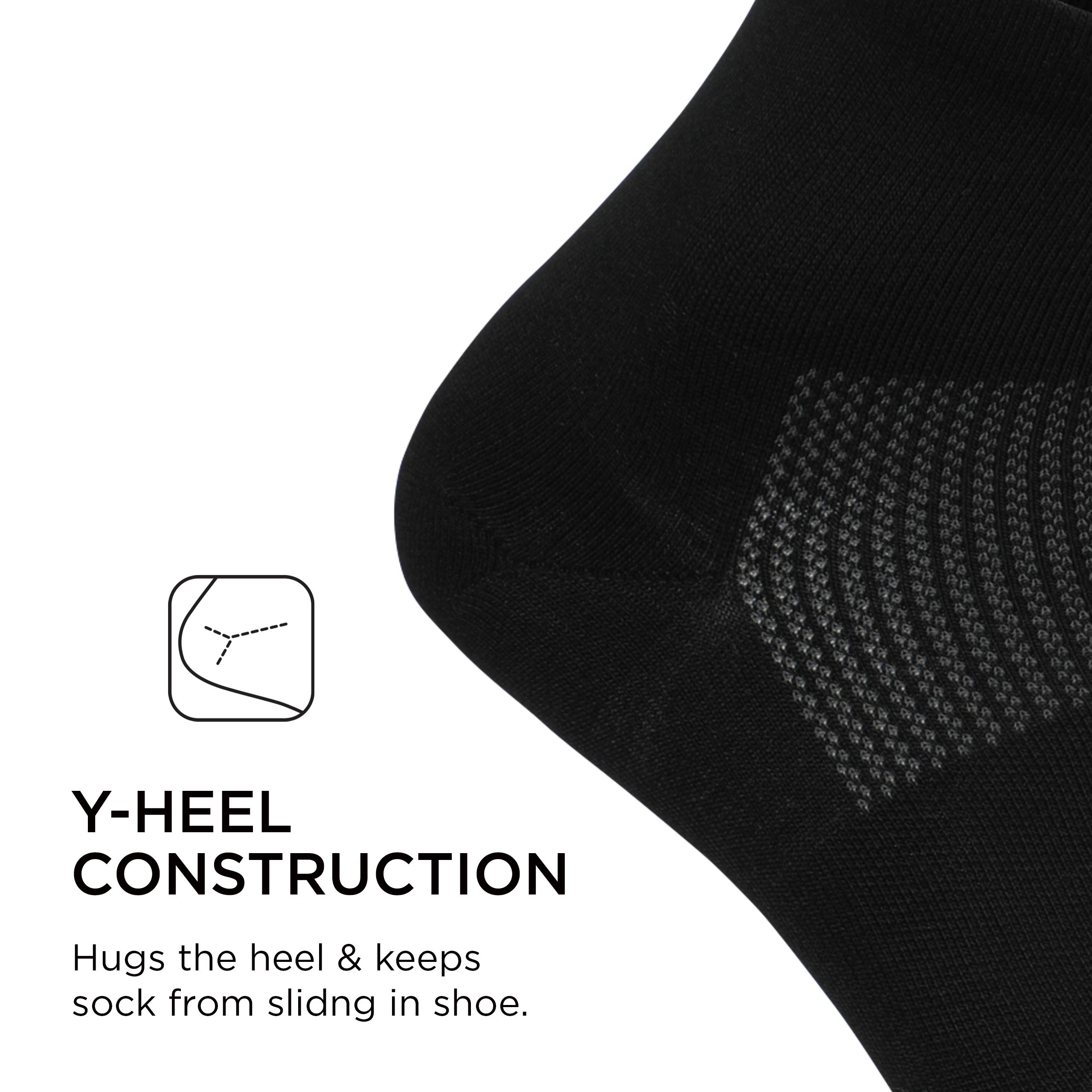 Feetures Unisex High Performance Ultra Light Quarter Sock (Large, Black)