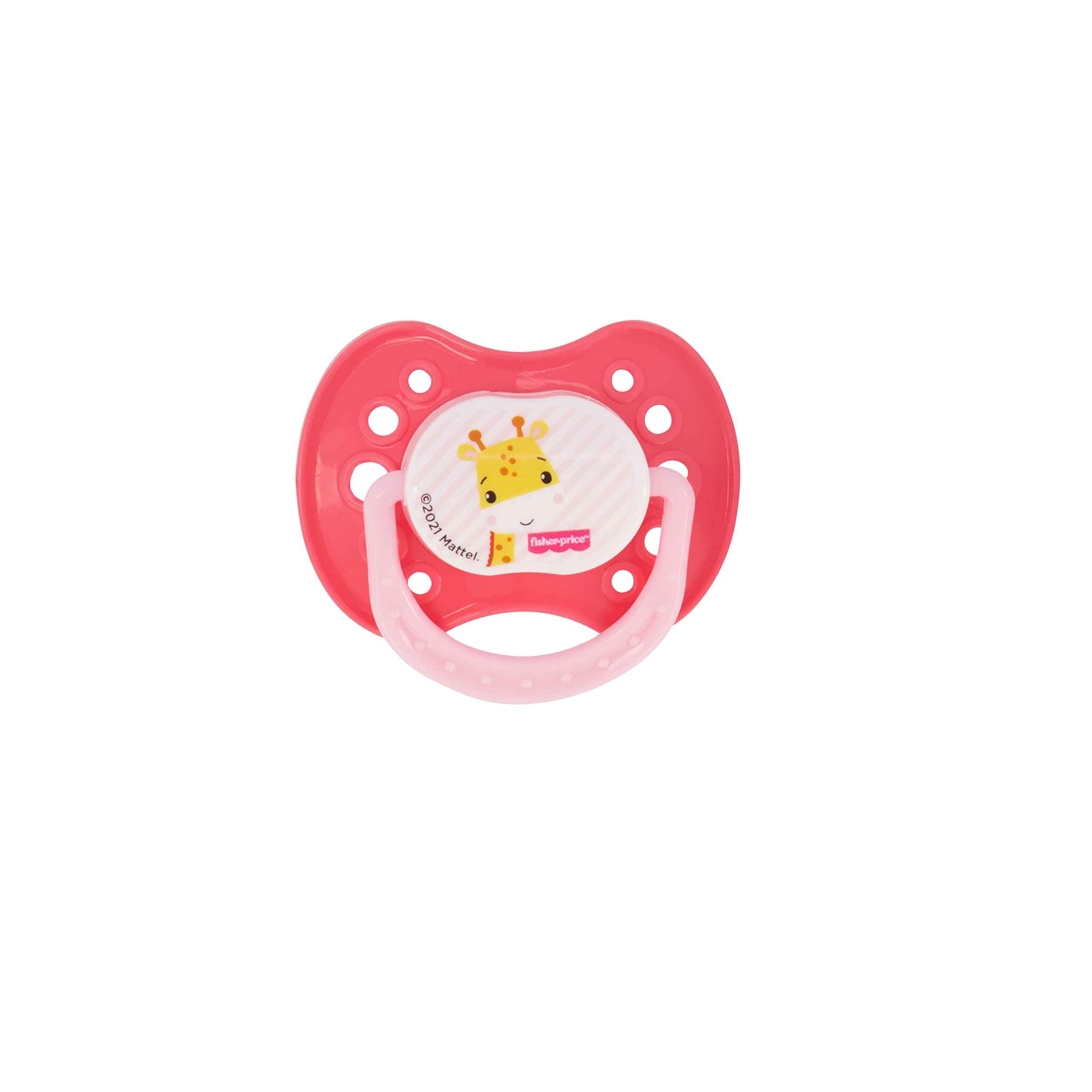Fisher Price 4-Pack Orthodontic Pacifiers, Lets Play, Pink, BPA Free, 0+ Months FD51245