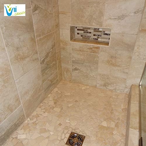 Uni-Green Shower Niche Inside Dimension 14" × 6" × 4" for Foot Rest and Soap Holder recessed wall niche insert, Built In Shower Shelf and Tileable Niche for Shower Shaving.