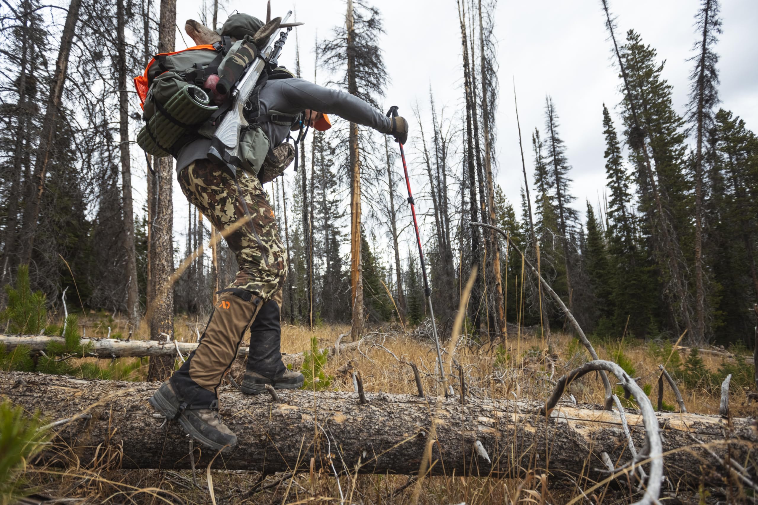 First Lite Brambler Hunting Boot Gaiter - Durable Waterproof Hunting Gaiters - Dry Earth - Large