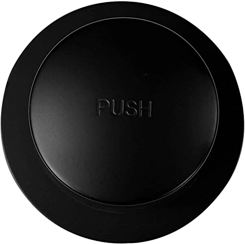 Westbrass R93-36-62 1-1/2" Coarse Thread Tip-Toe Bathtub Drain Plug Trim Set with One-Hole Overflow Faceplate, Matte Black (36-Pack)
