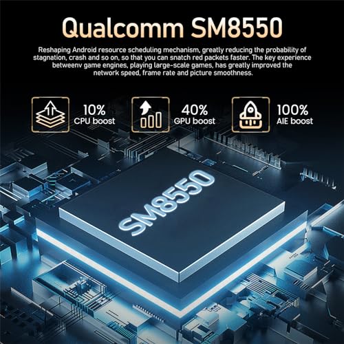 ExAchat 5G Unlocked Cell Phones,Smart Phone with 6.8" HD Screen,8GB+256GB,6800mAh,64MP+24MP Camera,Android Phones with Powerful Qualcomm Chips,Support SIM/Face ID/GPS/Fingerprint Unlock(Black)