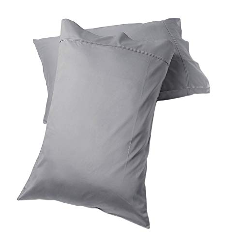 Fisher West Newyork Liberty, Sheets for Queen Size Bed, 750 TC Bedsheets with Pillow Covers for Bedroom Décor, TightFit Elastic Pocket 17" Wrinkle, Fade Resistant Fitted Sheet Set (Light Grey, 6 Pcs)