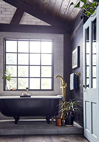 Moen TS50110 Collection Freestanding Tub Filler Single Riser Floor Joist Concrete Mounting Kit, or Unfinished
