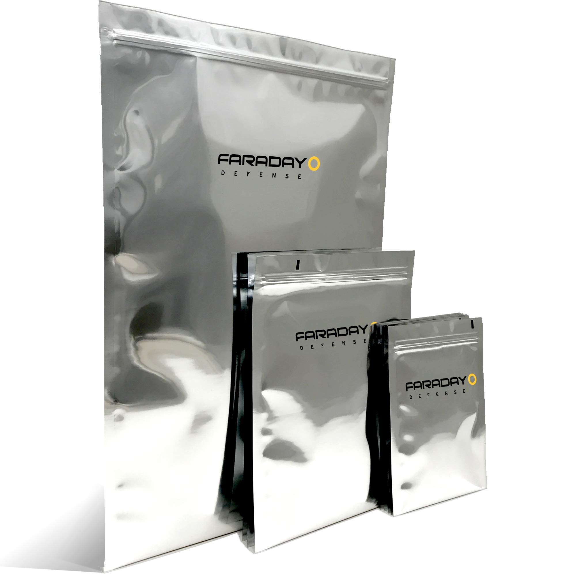 Faraday Defense 5pc Kit NEST-Z Faraday Bag EMP/Solar-Flare Prepper Ultra Thick - Military Grade Design, Superior Shielding Performance, Phones - Radios - Hard Drives - Tablets - Laptops Made in USA