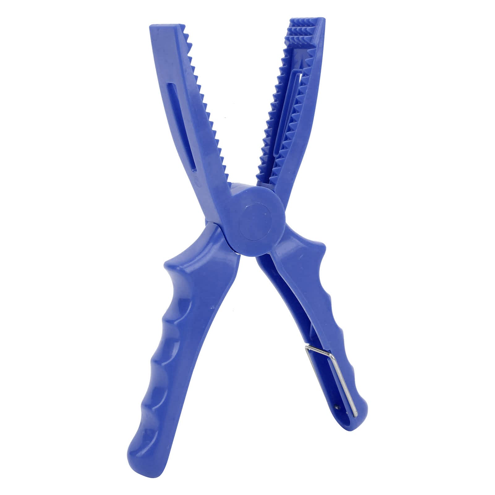 Fishing Pliers,Lightweight Durable ABS Fishing Clam Grip Tool Tackle Pliers Fishing Accessory(Blue)