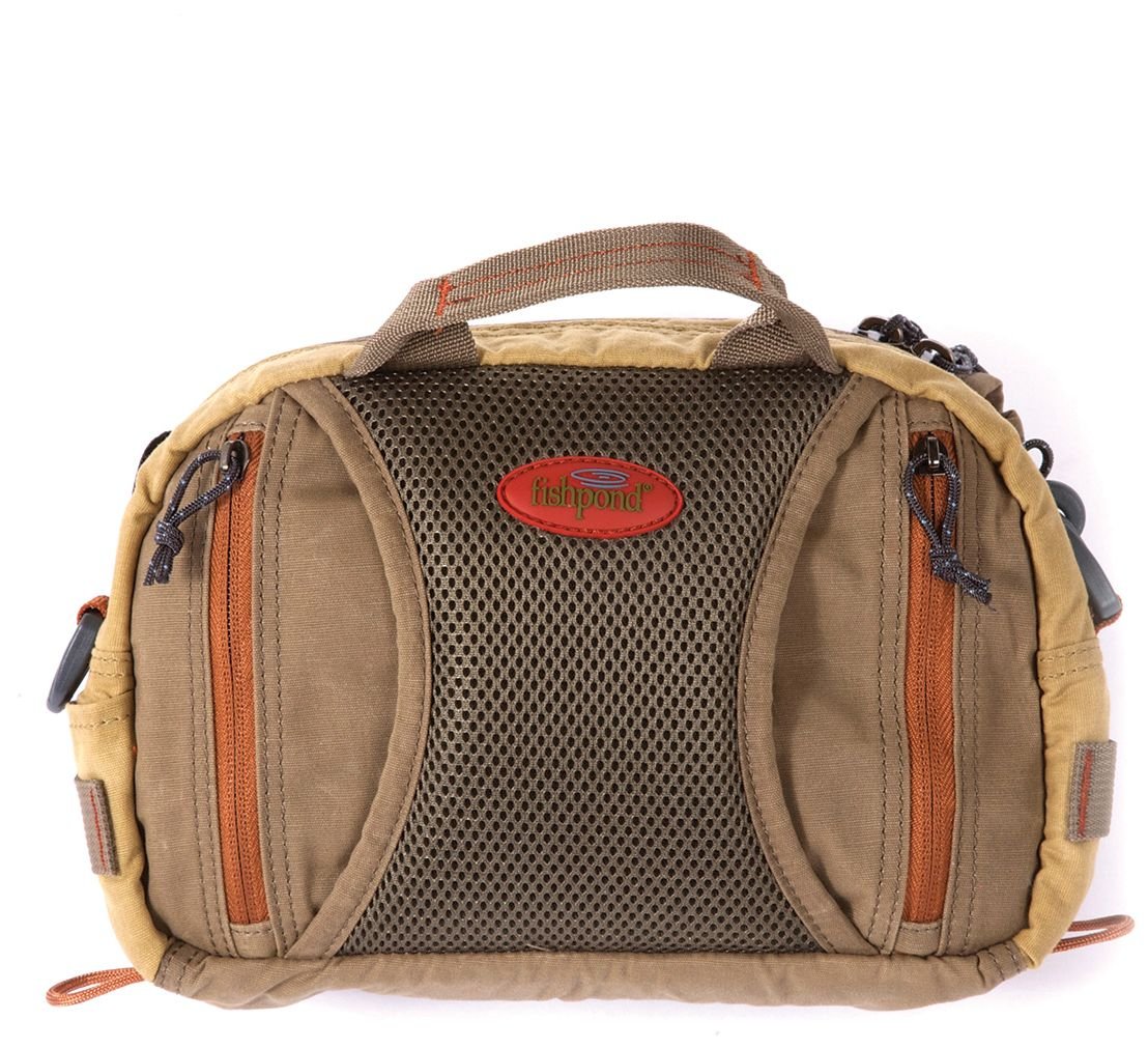 fishpond Blue River Chest/Lumbar Pack - Khaki/Sage Green