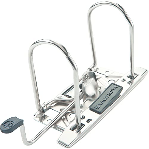 Exacompta - Ref 53509E - Prem'Touch Lever Arch File - 32 x 29cm in Size, Suitable for A4+ Documents, 50mm Spine, 50mm Rings, Metal Finger Pull - Grey Marbled Cover - Grey Spine