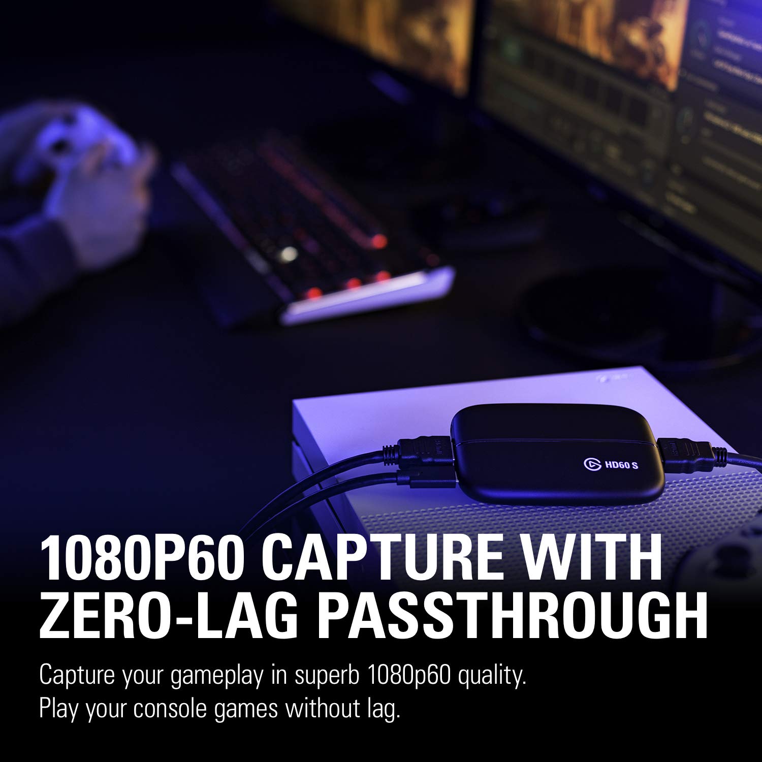 Elgato Stream Deck Mini - Live Content Creation Controller with 6 customizable LCD keys for Windows 10 and macOS 10.11 or later and Elgato Game Capture HD60 S - Stream.
