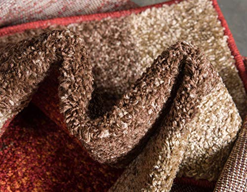 Unique Loom Autumn Collection Area Rug - Plantation (5' 1" x 8' Rectangle, Multi/ Beige)