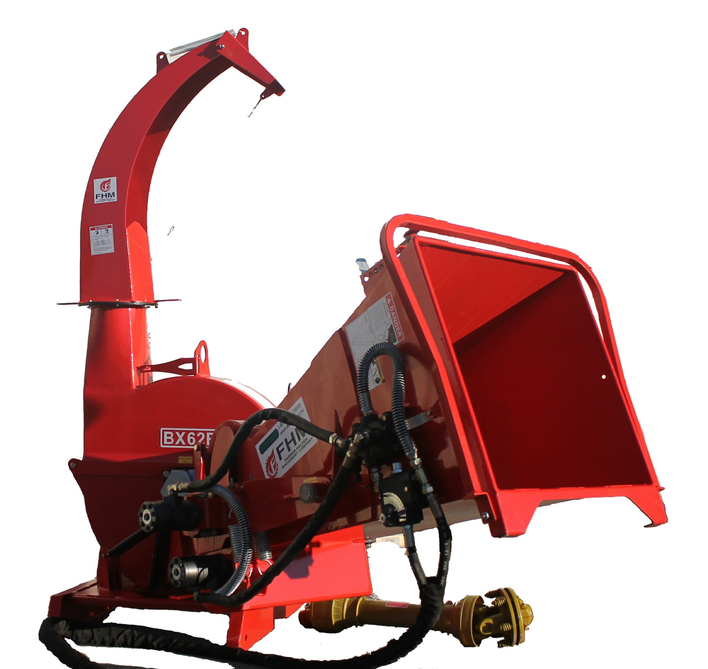 Farmer Helper Wood Chipper 6" Dia. Hydraulc Feed Cat.I&II 3pt 35HP+ Rated (BX62) Requires a Tractor. Not a standalone Unit.