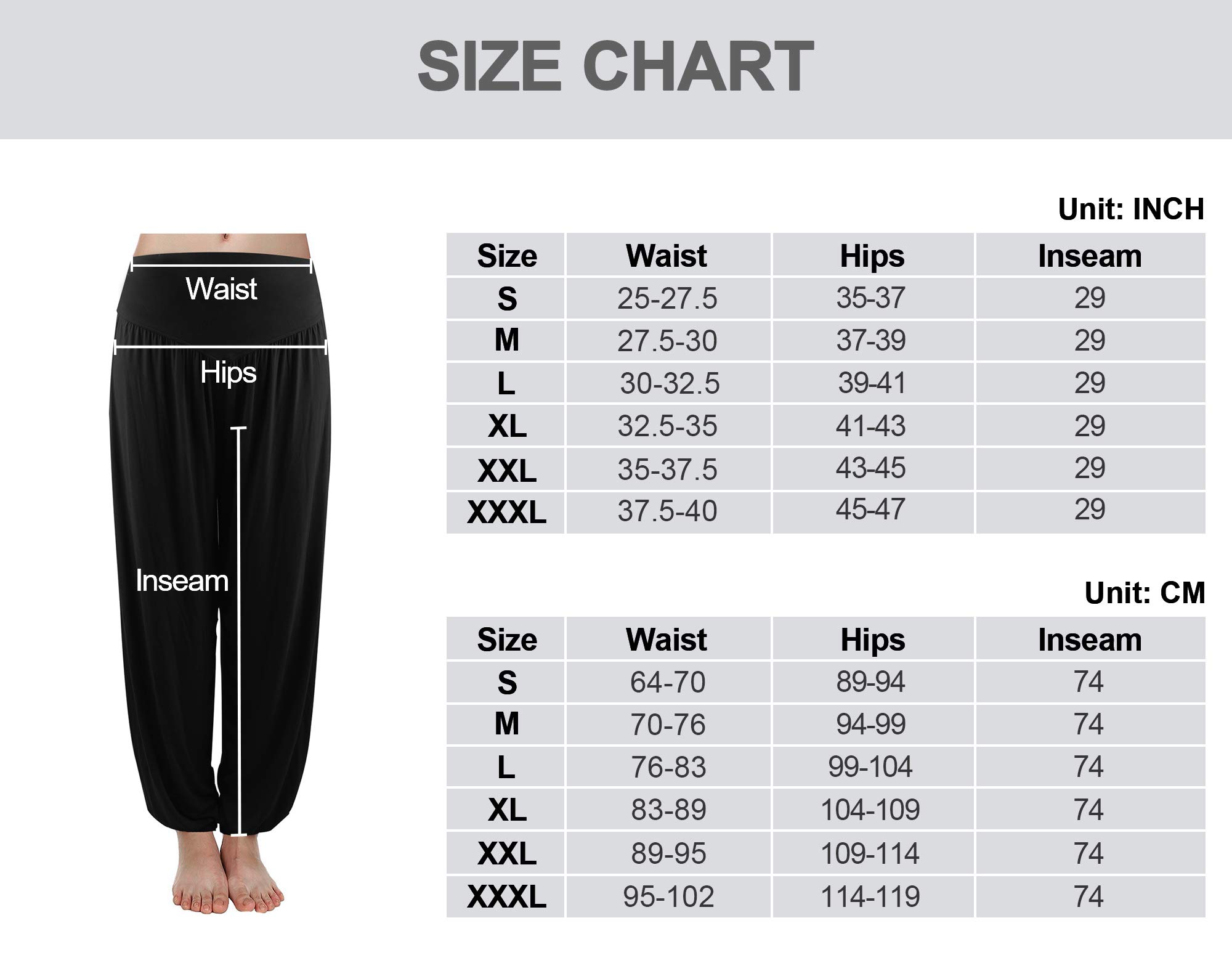 fitglam Women's Harem Pants Yoga Hippie Boho Beach Pants Summer Baggy Joggers Plus Size Royal Blue