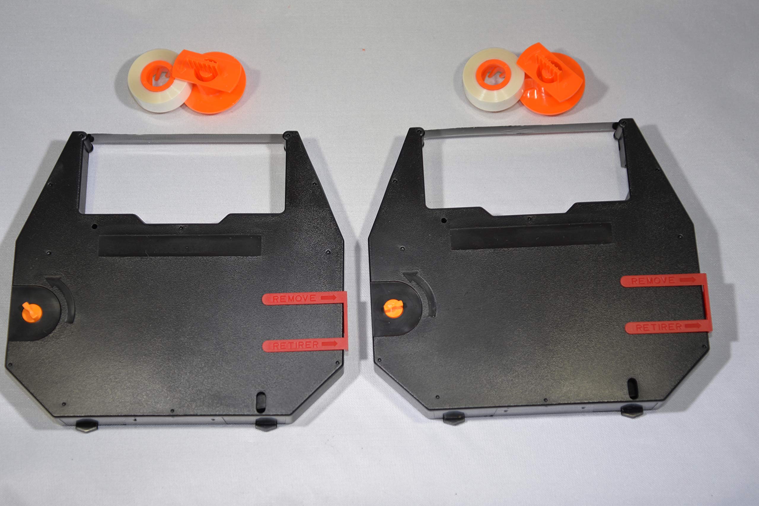 FJA Products Compatible Typewriter Ribbon & Correction Tape Spool for Nakajima WPT-150 Typewriter. The Package Includes 2 Black Typewriter Cassettes and 2 Lift Off Correction Tape Spools
