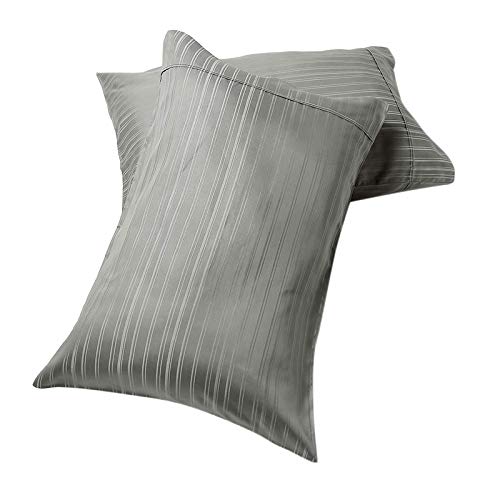 Fisher West NewYork Manhattan, Sheets For King Size Bed, 1000 TC Bedsheets With Pillow Covers for Bedroom Décor, TightFit Elastic Pocket 17" Wrinkle, Fade Resistant Fitted Sheet Set (Dark Grey, 6 Pcs)