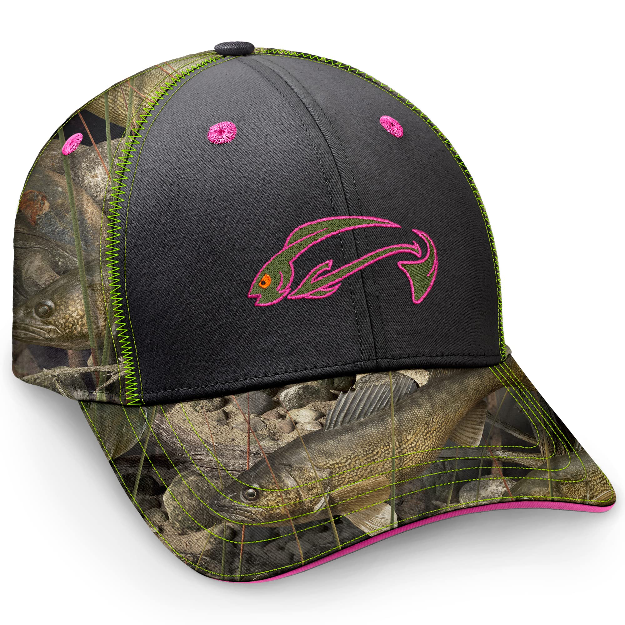 Fishouflage Walleye Womens Fishing Hat - Perfect Catch Camo Hat