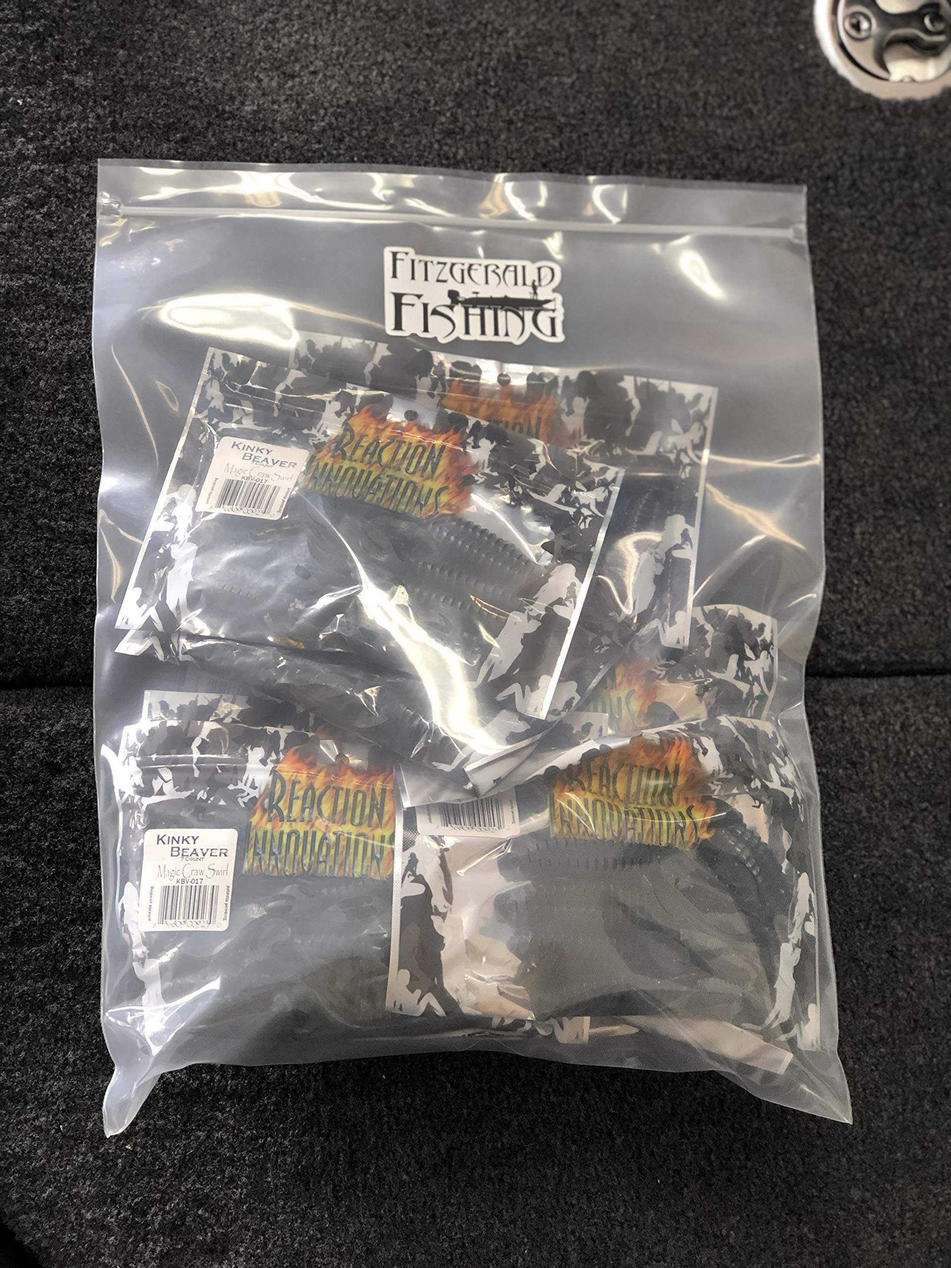 Fitzgerald Fishing Reclosable Tackle Bags - Large 15" x 12" - Heavy Duty - 10 Bags per Pack
