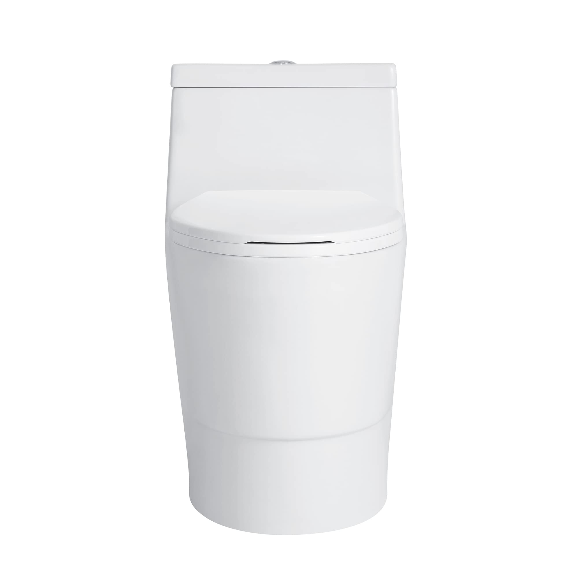 Fine Fixtures Dual-Flush Elongated One-Piece Toilet with High Efficiency Flush