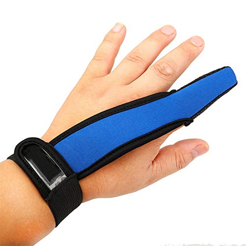 Fishing Single Finger Glove, 1Pc Fishermen Single Finger Protector Non-Slip Cover Fishing Glove Accessory - Blue