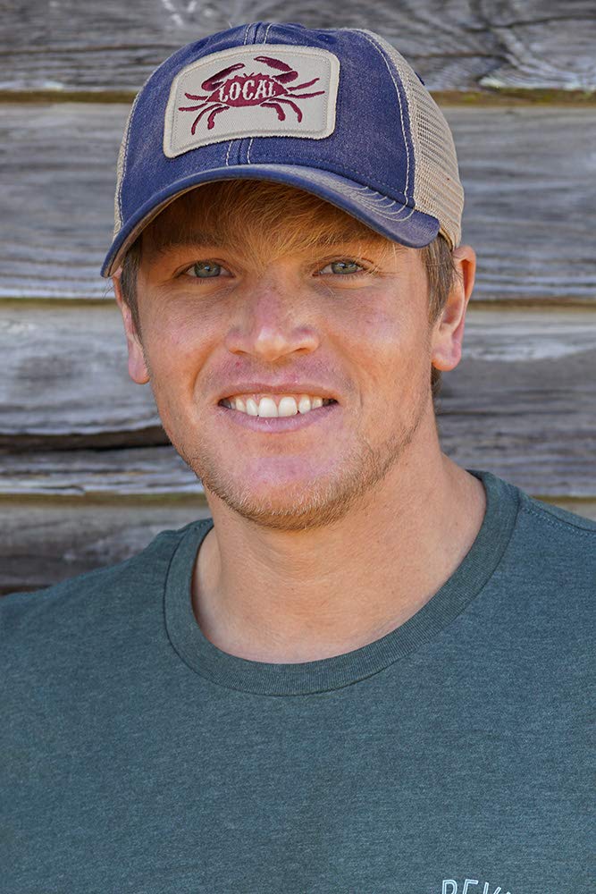 Everyday Trucker Hat Local Seafood Crab, Deep Ocean Blue