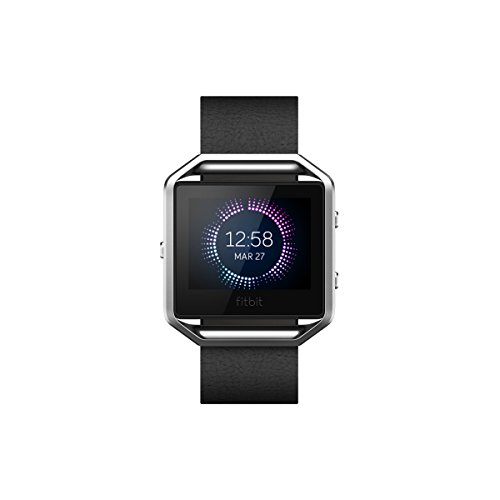Fitbit Blaze Accessory Band, Leather, Black, Small