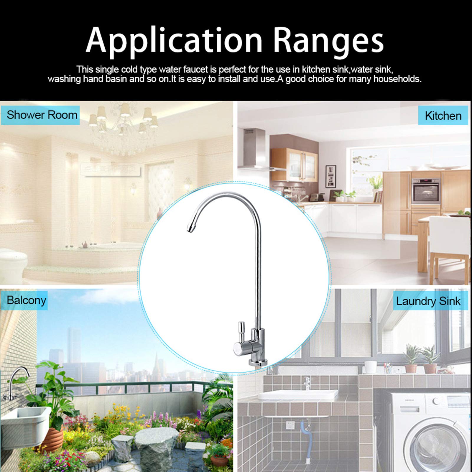 Faucet Tap,Faucet Tap Water Filter Tap for water purifiers, water softeners, water electrolysis machine, touch on kitchen sink faucets