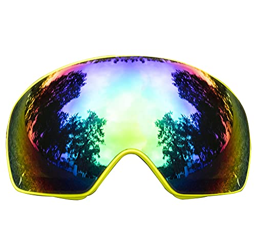 FIRSTLIKE Ski Goggles, Snowboard Gaggles with Anti-Fog UV Protection Interchangeable Lens
