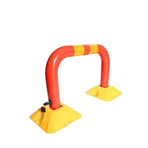 Parking Lock,Parking Barriers Parking Space-Saving Lock Heavy Park Lane Barriers Folding Metal Bollards Bollard