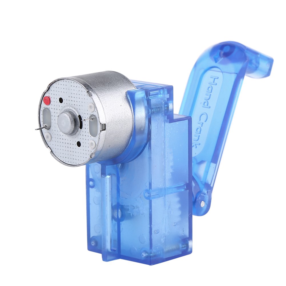 Hand Crank Generator, Hand Crank Driven Electricity Generator, 3V to 6V Mechanical Emergency Power Supply Generators Science Kit, power outage supplies hand generator