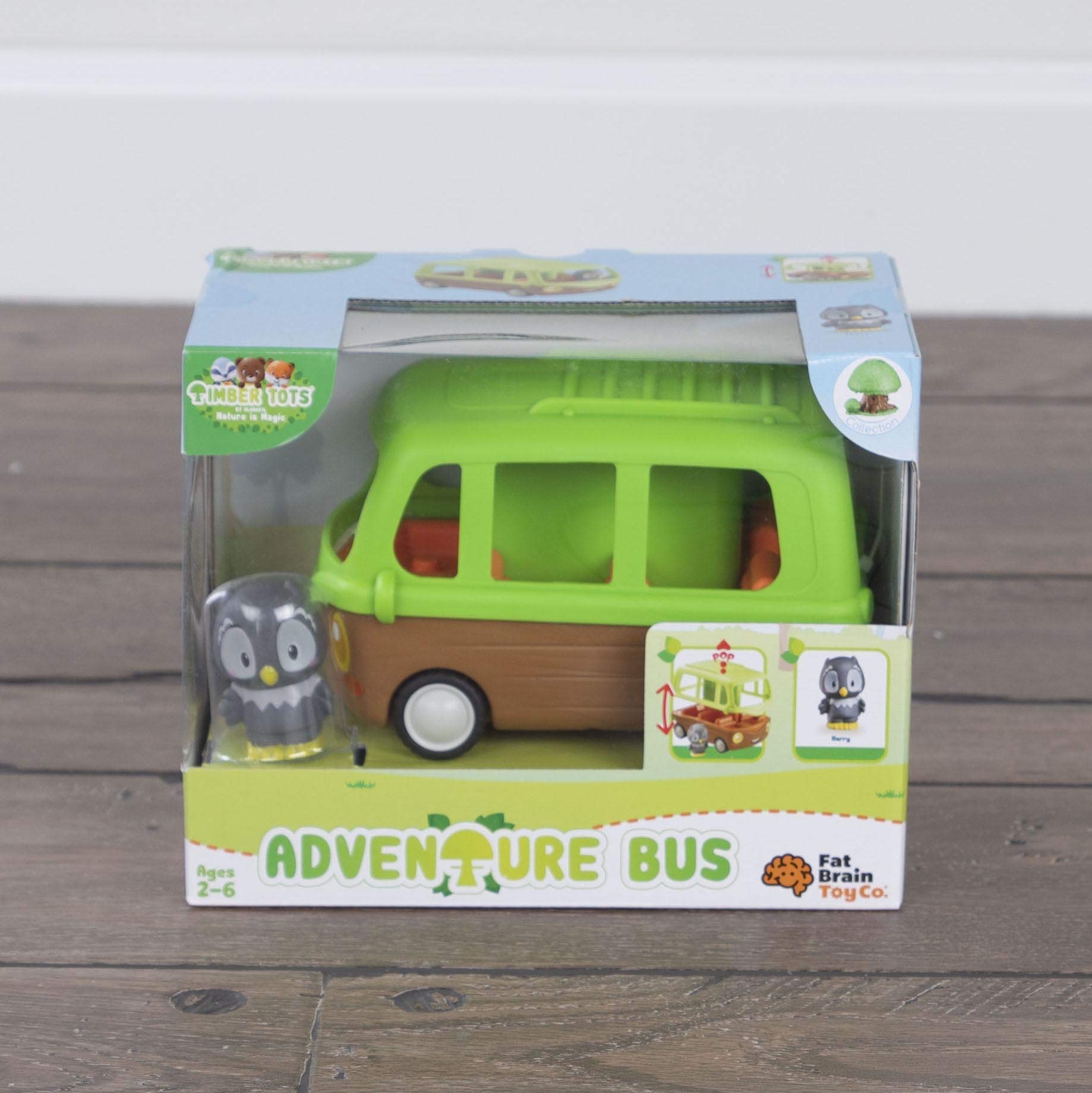 Fat Brain Toys Timber Tots Adventure Bus Dolls & Dollhouses for Ages 2 to 6