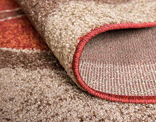 Unique Loom Autumn Collection Area Rug - Plantation (5' 1" x 8' Rectangle, Multi/ Beige)