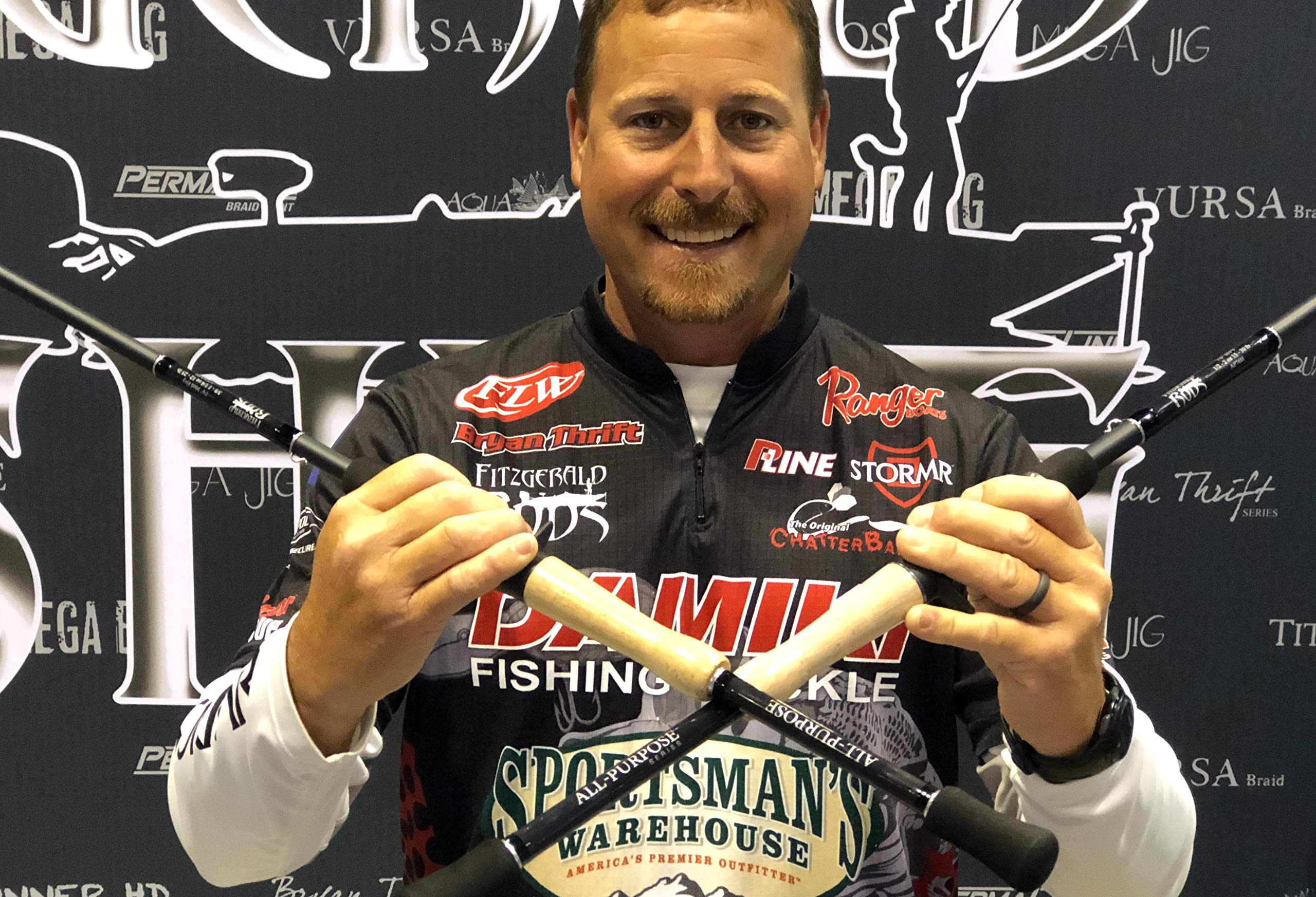 Fitzgerald Fishing All Purpose Series 7'6" Medium - Spinning Graphite Rod - Designed for Bass Fishing and Inshore Fishing