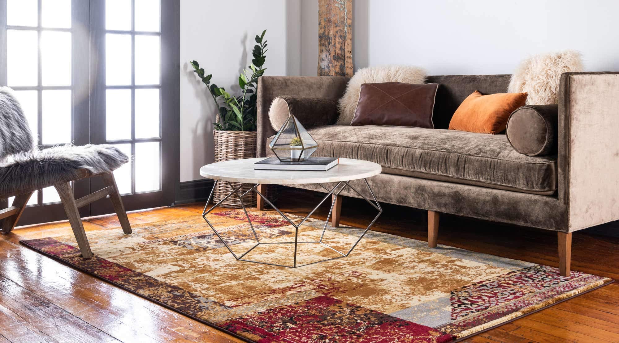 Unique Loom Barista Collection Area Rug - Arusha (2' 2" x 3' 1" Rectangle, Beige/ Black)