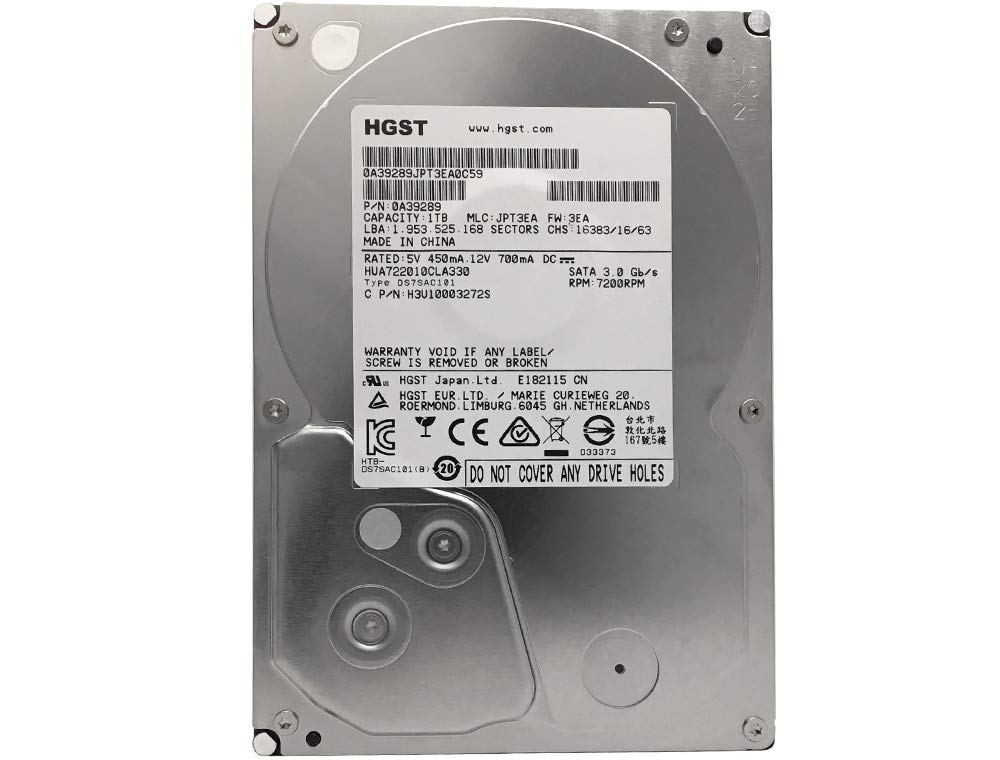 HGST Ultrastar A7K2000 HUA722010CLA330 (0A39289) 1TB 32MB Cache 7200RPM SATA 3.0GB/s Internal Desktop Hard Drive - 1 Year Warranty
