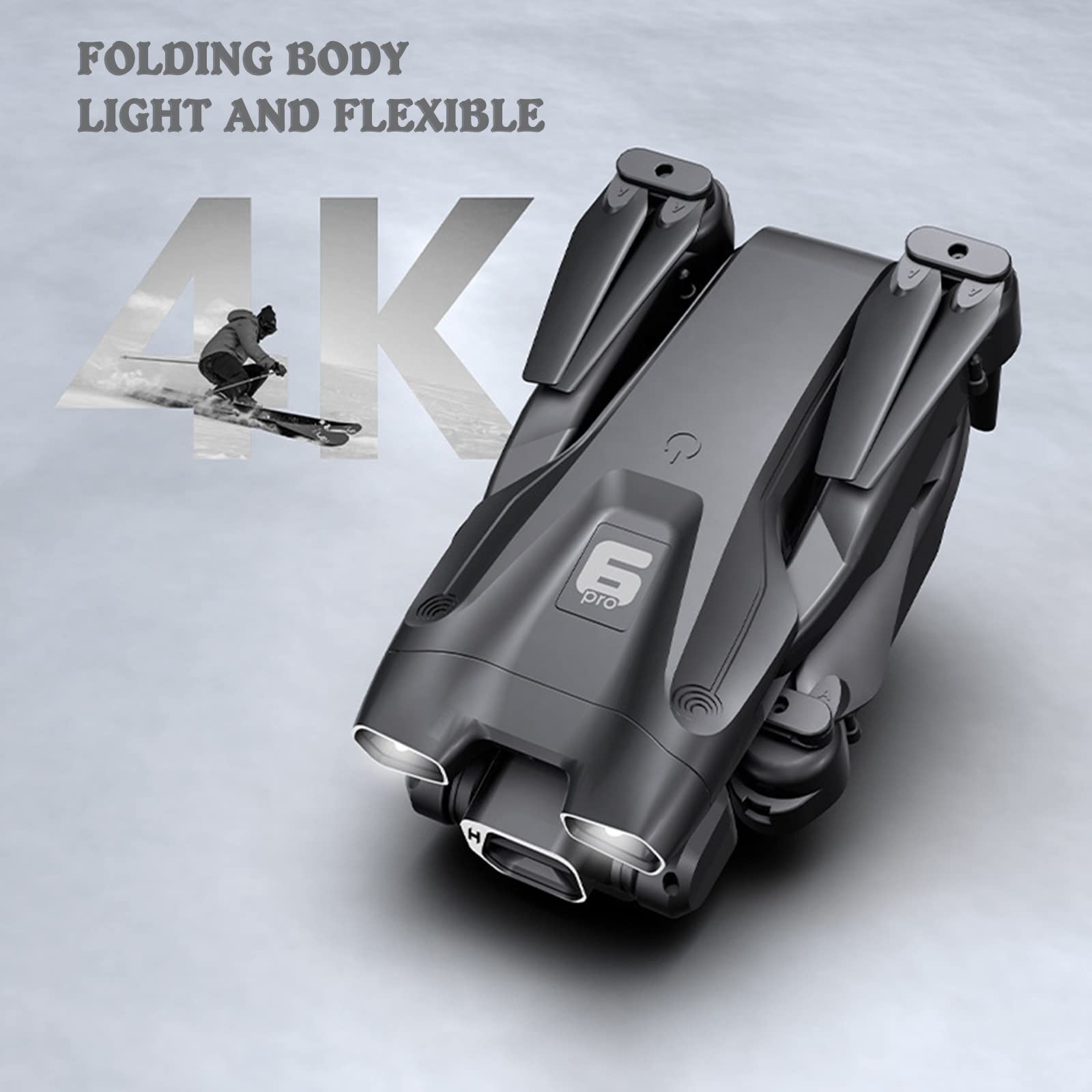 Firzero Drone with 4K HD Camera for Adults/Kids, 2023 Foldable RC Quadcopter Drone for Beginners, Remote Control Intelligent Aircraft with WiFi FPV Live Video, APP Control, One-Key Return (C)