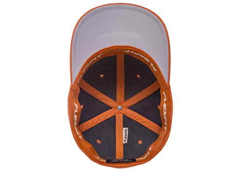 Flexfit Men's Athletic Baseball Fitted Cap, Orange, Small-Medium