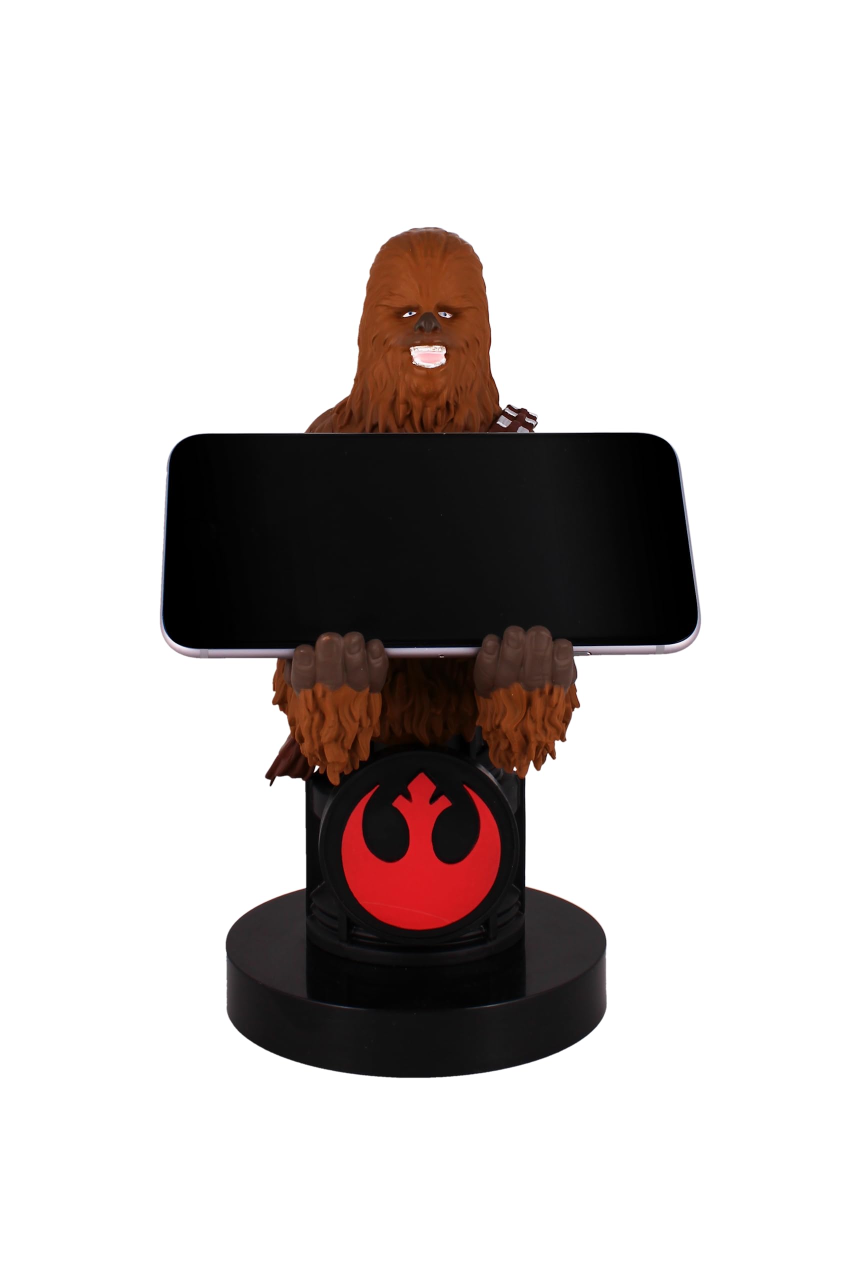 Exquisite Gaming: Star Wars: Chewbacca - Original Mobile Phone & Gaming Controller Holder, Device Stand, Cable Guys, Licensed Figure