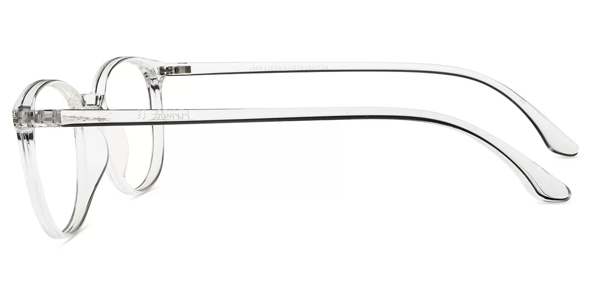 Firmoo Classic Square Blue light Blocking Computer/TV Reading Glasses,Glare Free Readers,Lightweight Plastic Frame Unisex Women/Men(Clear Frame)