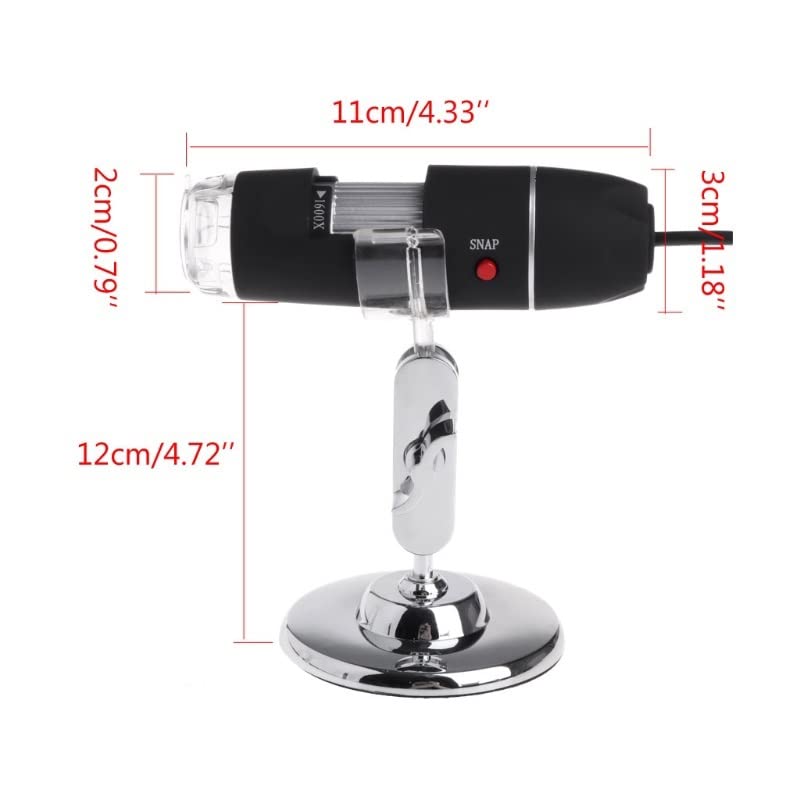 Handheld Digital Microscope Accessories 1600X 2MP Zoom Microscope 8 LED USB Magnifier Camera Microscope Accessories