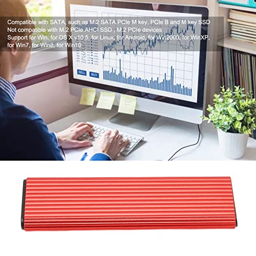 M.2 SSD Enclosure, Tool Free Installation SSD Enclosure for Office for Home