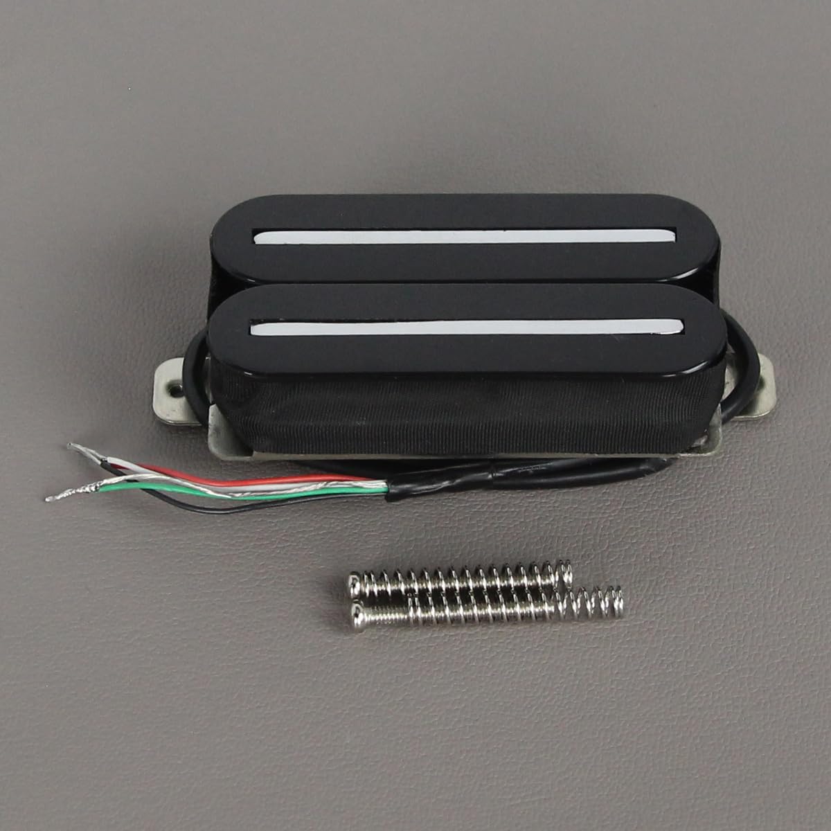 FLEOR High Output Bridge Pickup Hot Dual Rail Humbucker Pickups Ceramic Electric Guitar Pickup Humbucker, Black