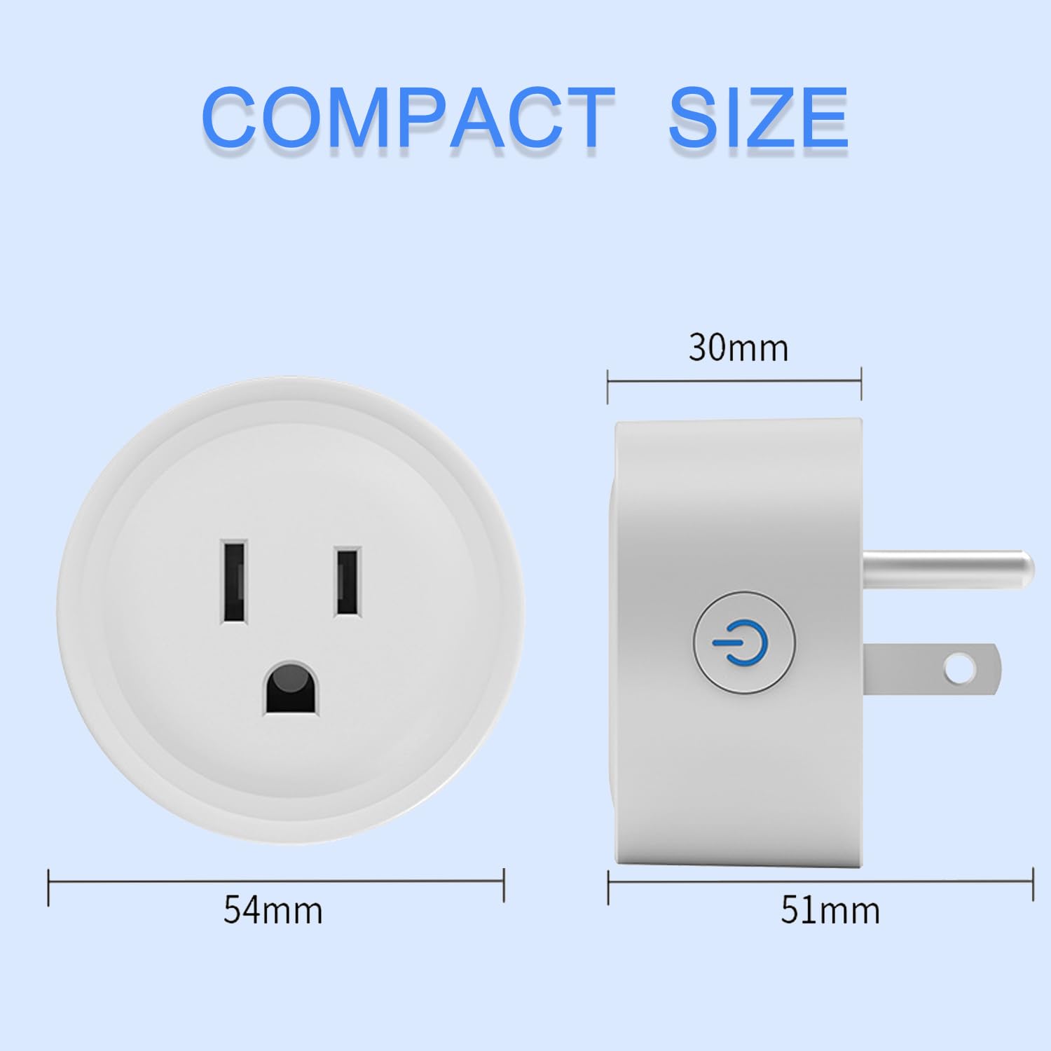 ExIoTy Smart Plug, Works with Alexa Only, Simple Setup with One Voice Command, Voice Control, Remote Control, Timer & Schedule & Group Controller, Bluetooth Mesh Outlet, Alexa Echo Required (4 Pack)