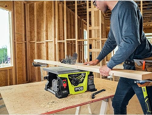 RYOBI ONE+ HP 18V Brushless Cordless 8-1/4 in. Compact Portable Jobsite Table Saw (Tool Only)