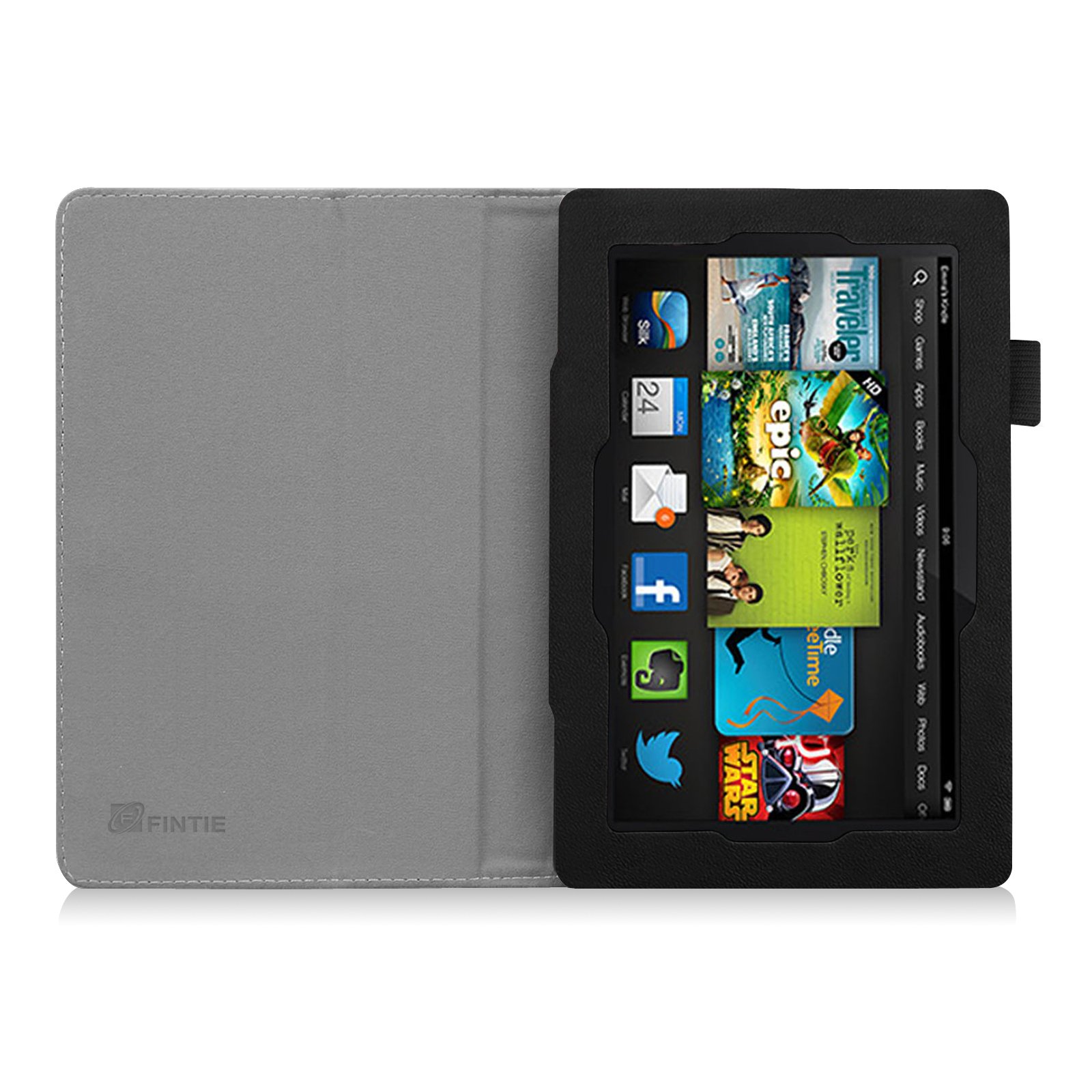 Fintie Folio Case for Kindle Fire HD 7" (2013 Old Model) - Slim Fit Folio Case with Auto Sleep/Wake Feature (Will only fit Amazon Kindle Fire HD 7, Previous Generation - 3rd), Blossom