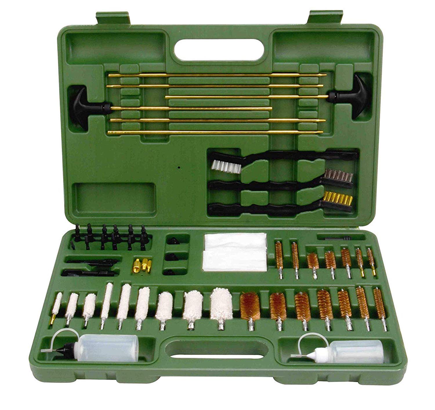 FIREGEAR Universal Gun Cleaning Kit for Hunting Shooting Rifle Handgun Shot Gun Cleaning Kit for All Guns with Case, Green4