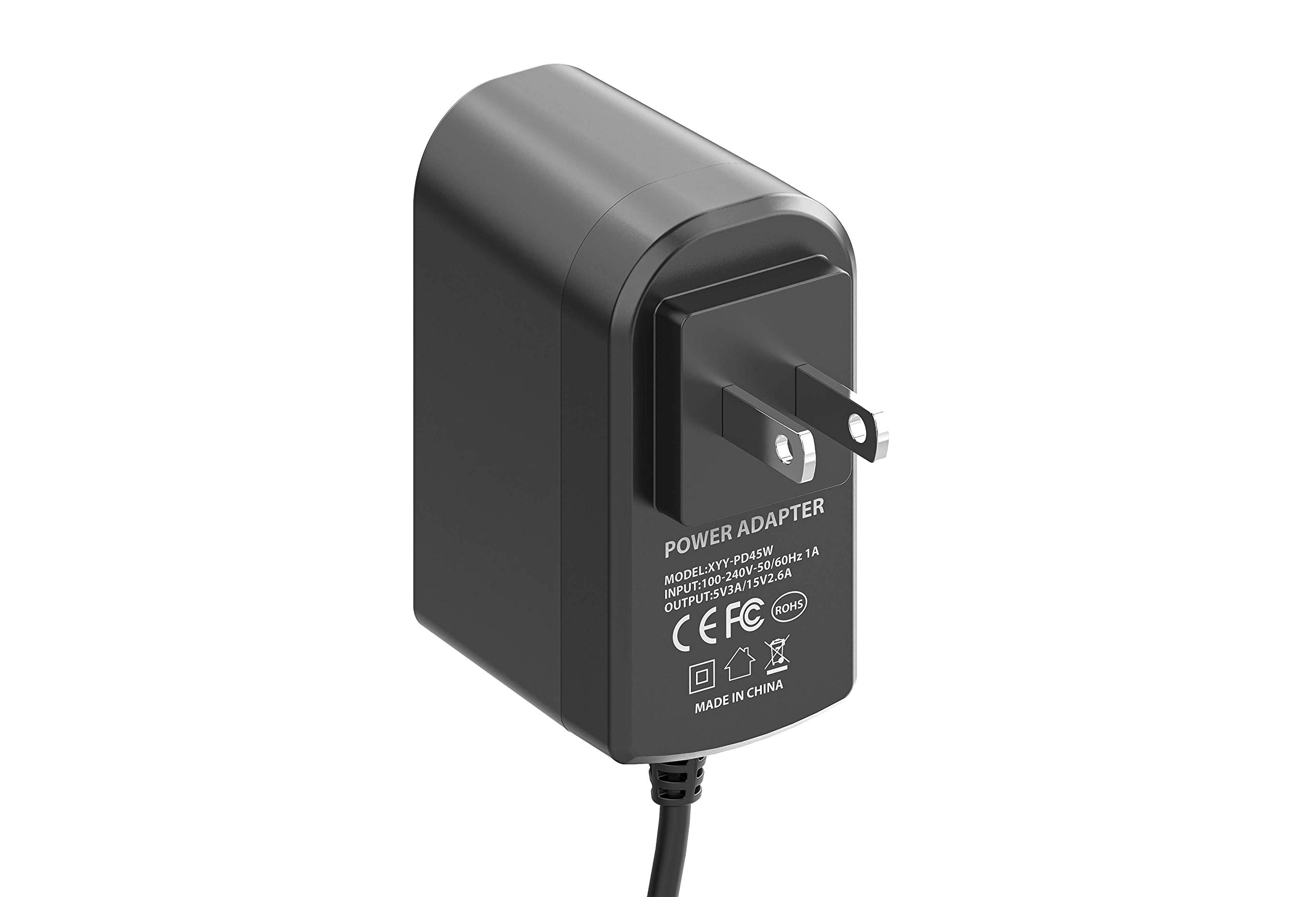 Fast 2.6 amp Charger for Nintendo Switch and USB Type C Devices β AC Power Adapter for Pro Controller and Joycon Charging Stand (Including TV Mode) with 5.9' Attached Cable