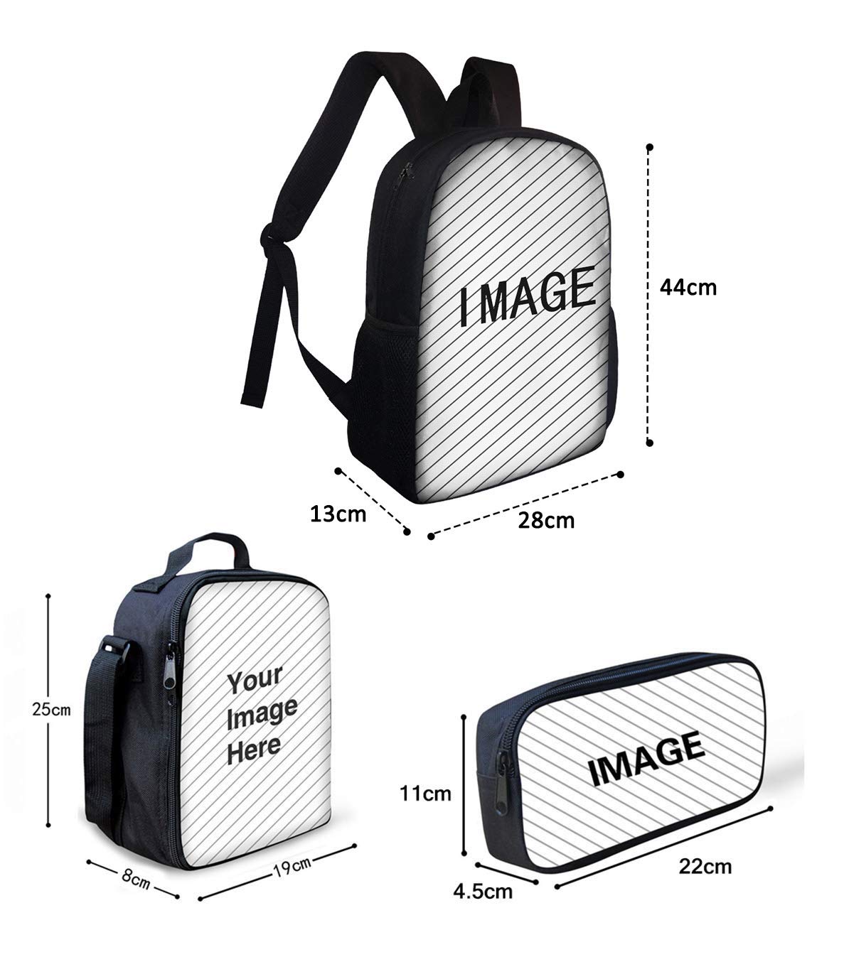 Howilath Fire Skull School Backpack Boys Kids School Bookbag Set, 17 Inch Travel Backpack for Boys College Bookbags Shoulder Bag Pencil Cases Lunchbox